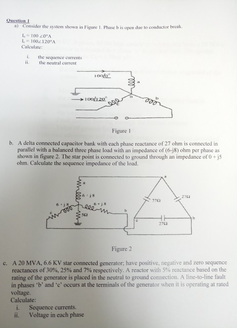 Solved a) Consider the system shown in Figure 1. Phase b is | Chegg.com