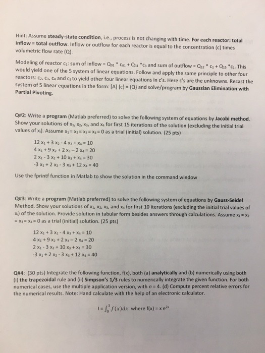 Solved Topic Linear System Of Equations A Gaussian