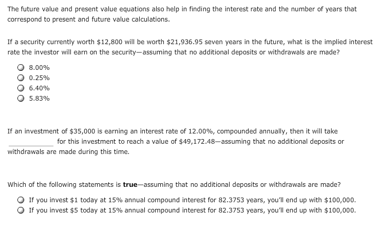Solved Finding a present value is the reverse of finding a | Chegg.com