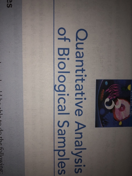 5 Quantitative Analysis of Biological Samples | Chegg.com