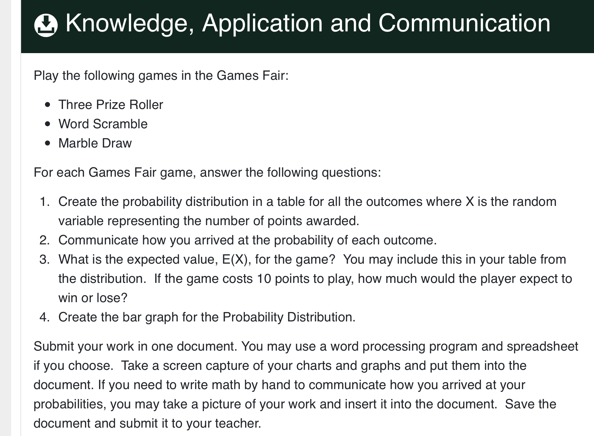 Word Scramble(E) Knowledge, Application and | Chegg.com