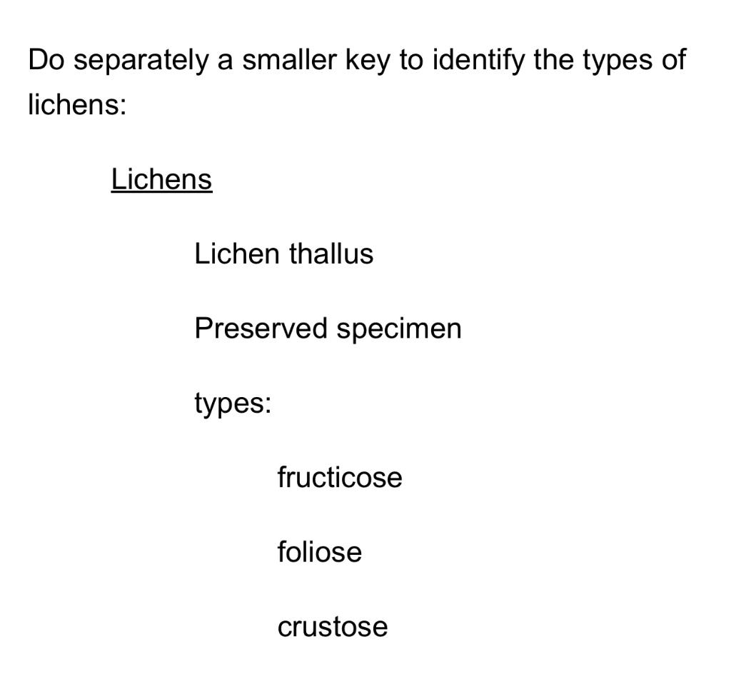 Solved Use the following to create a dichotomous key to | Chegg.com