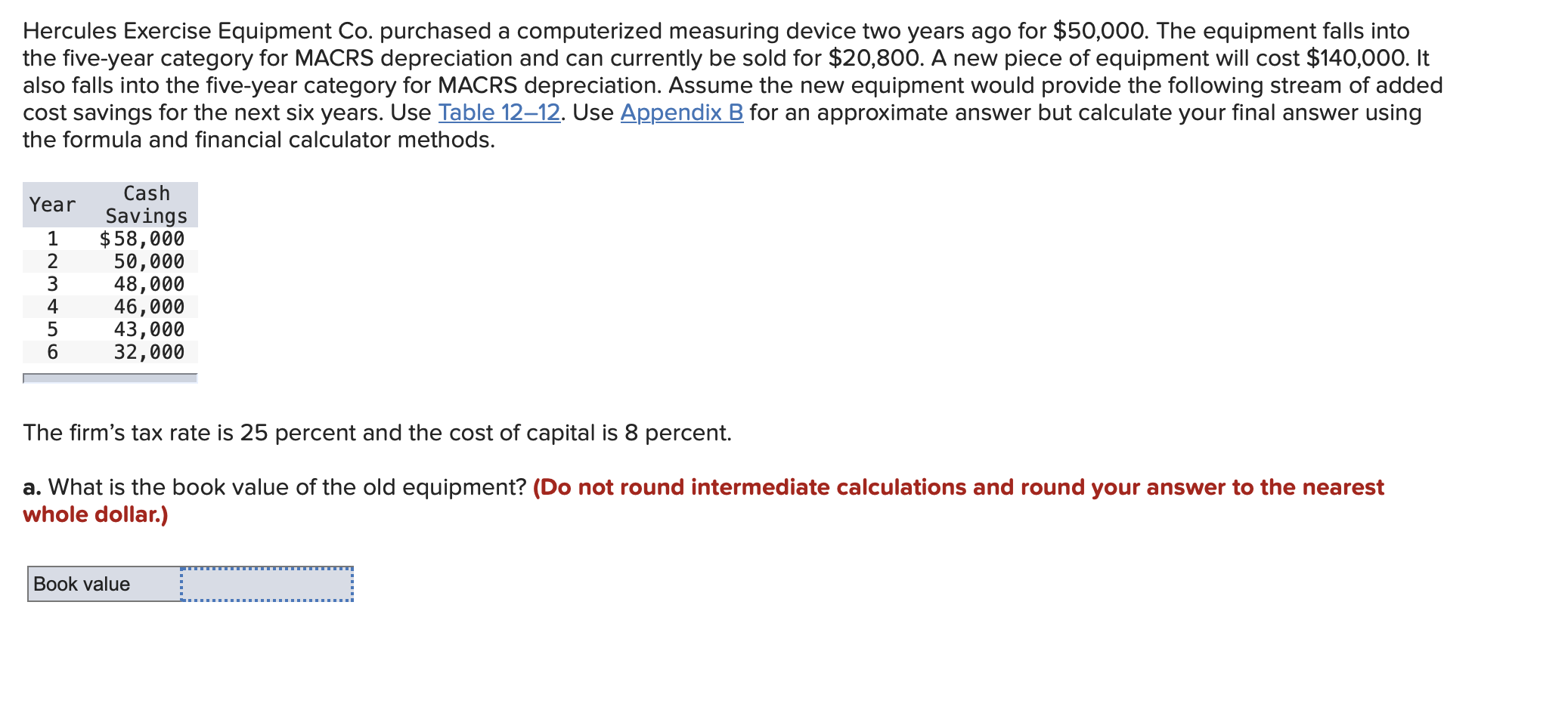 Hercules Exercise Equipment Co. purchased a | Chegg.com