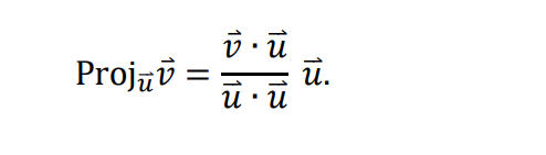 Solved Projuv=u⋅uv⋅uuProjuv=(v⋅u^)u^ | Chegg.com