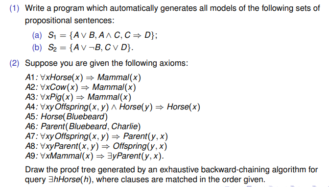 Solved (1) Write a program which automatically generates all | Chegg.com