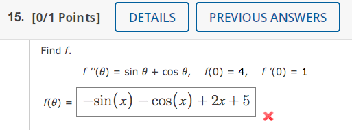 Solved Find f. | Chegg.com