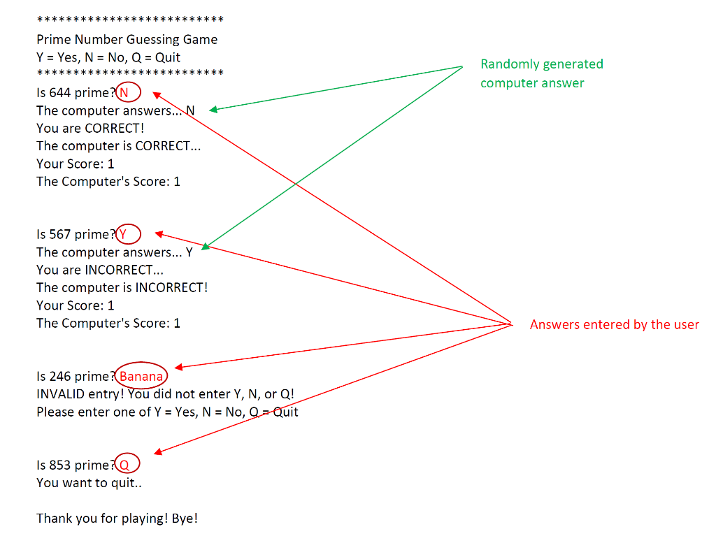 Solved Make Program Code Like Example Given Game User Enters 0321