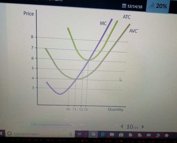 Solved 12/14/18 20% Price ATC MC AVC 10 11. 12 13 Quantity 4 | Chegg.com Solved 12/14/18 20% Price ATC MC AVC 10 11. 12 13 Quantity 4 | Chegg.com