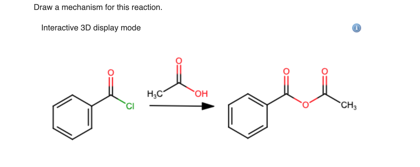 Solved Draw a mechanism for this reaction. Interactive 3D | Chegg.com