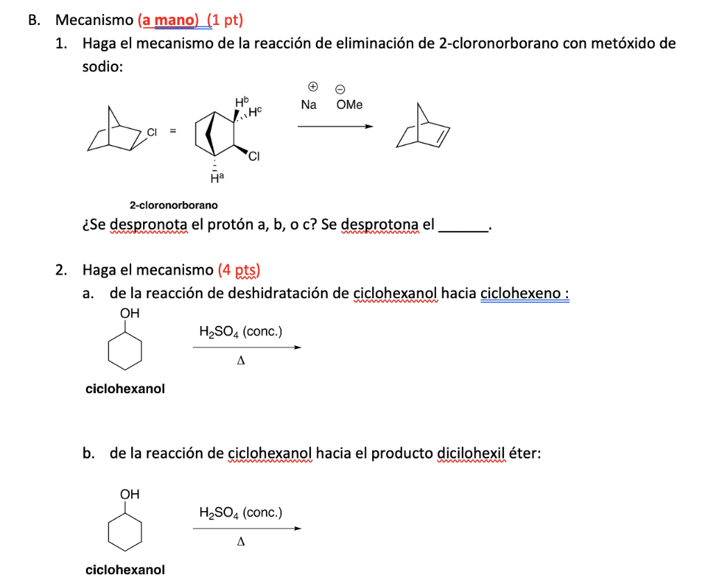 Solved B. Mechanism (by hand) (1 pt) 1. Make the mechanism | Chegg.com
