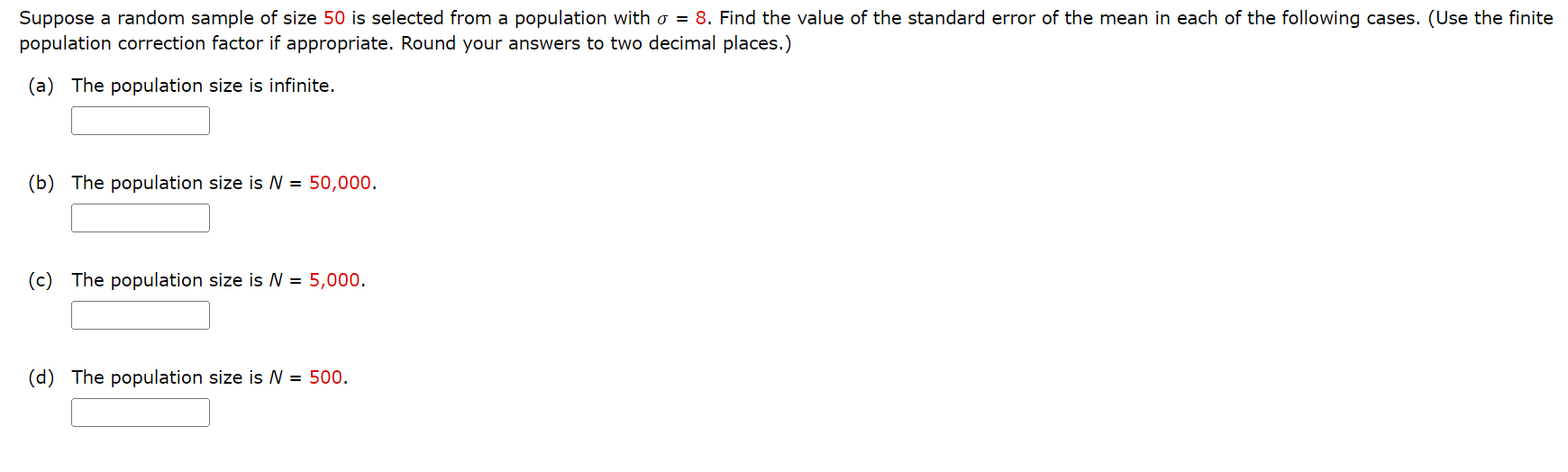 Solved Suppose a random sample of size 50 is selected from a | Chegg.com