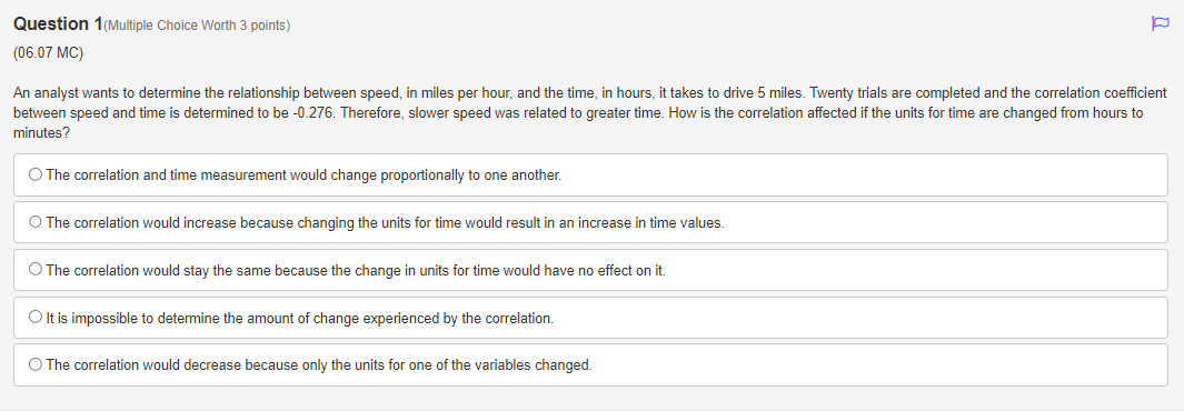Solved Question 1 (Multiple Choice Worth 3 points) (06.07 | Chegg.com