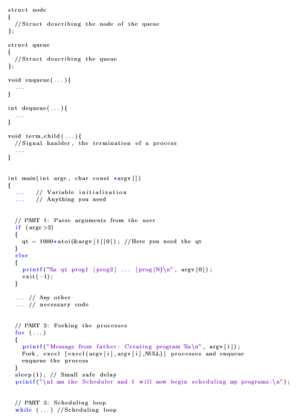 Solved Section 1 - Scheduler In this lab exercise, you are | Chegg.com