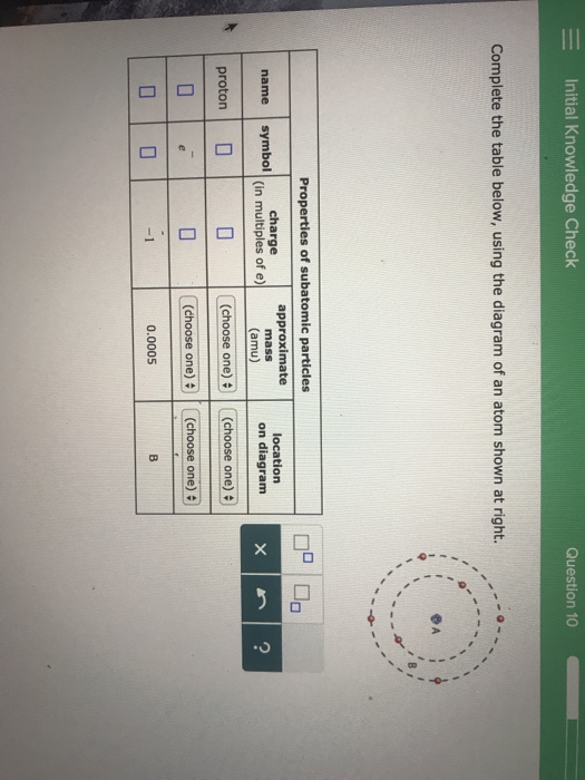 Solved Initial Knowledge Check Question 10 Complete the | Chegg.com