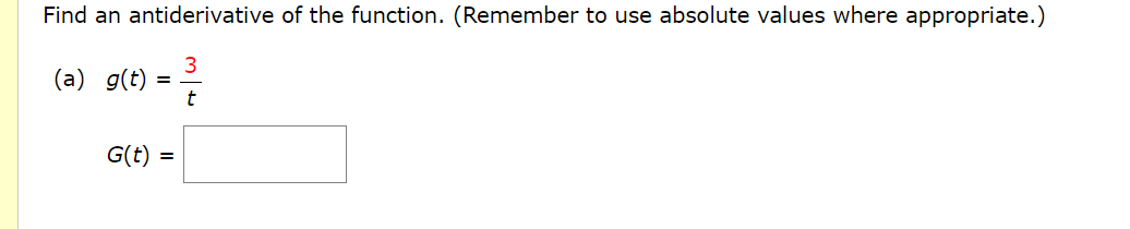 Solved Find an antiderivative of the function. (Remember to | Chegg.com
