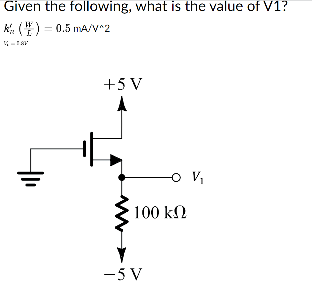 Solved Given the following, what is the value of V1 ? | Chegg.com