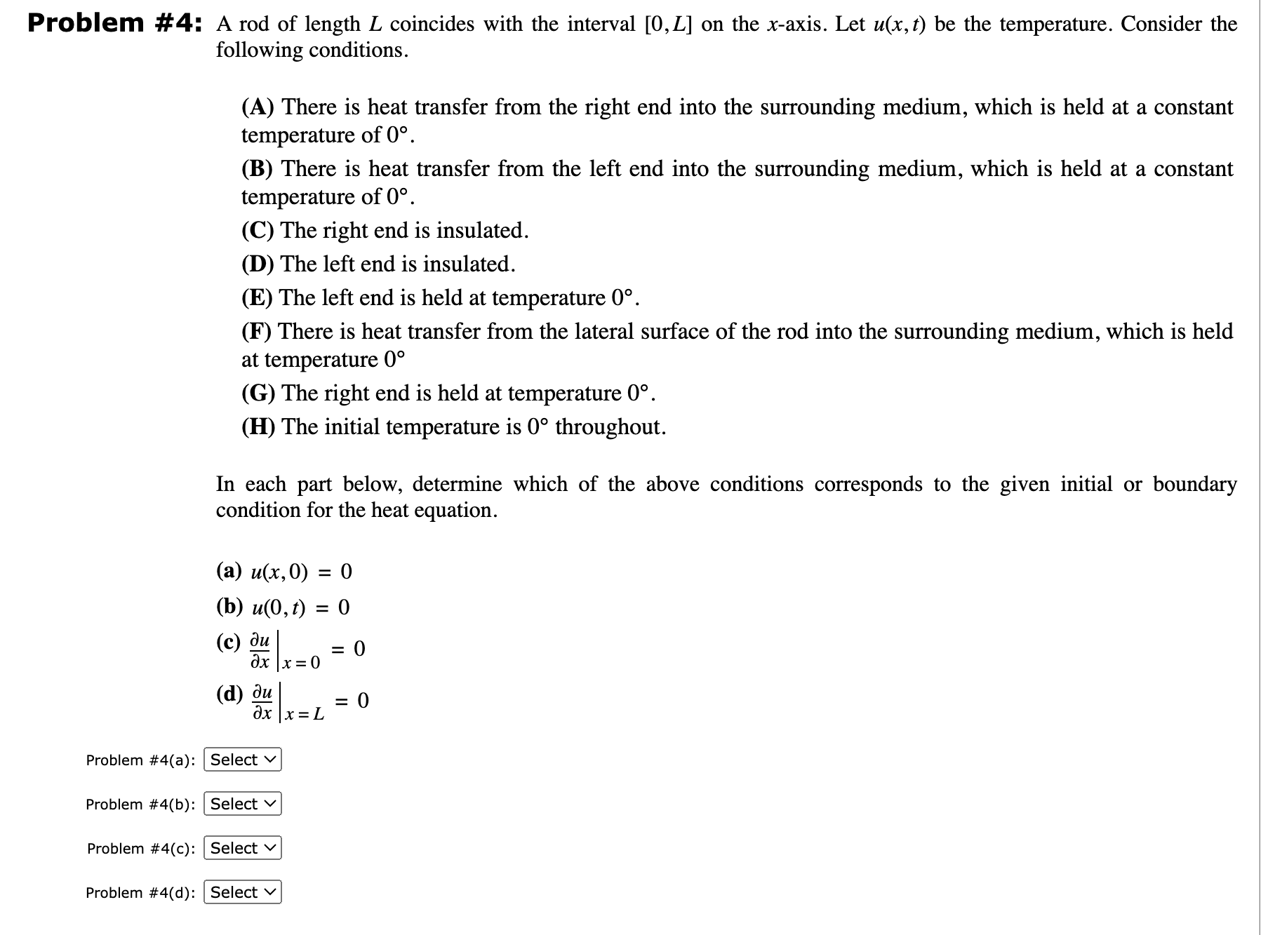 Solved Problem # 4: A rod of length L ﻿coincides with the | Chegg.com