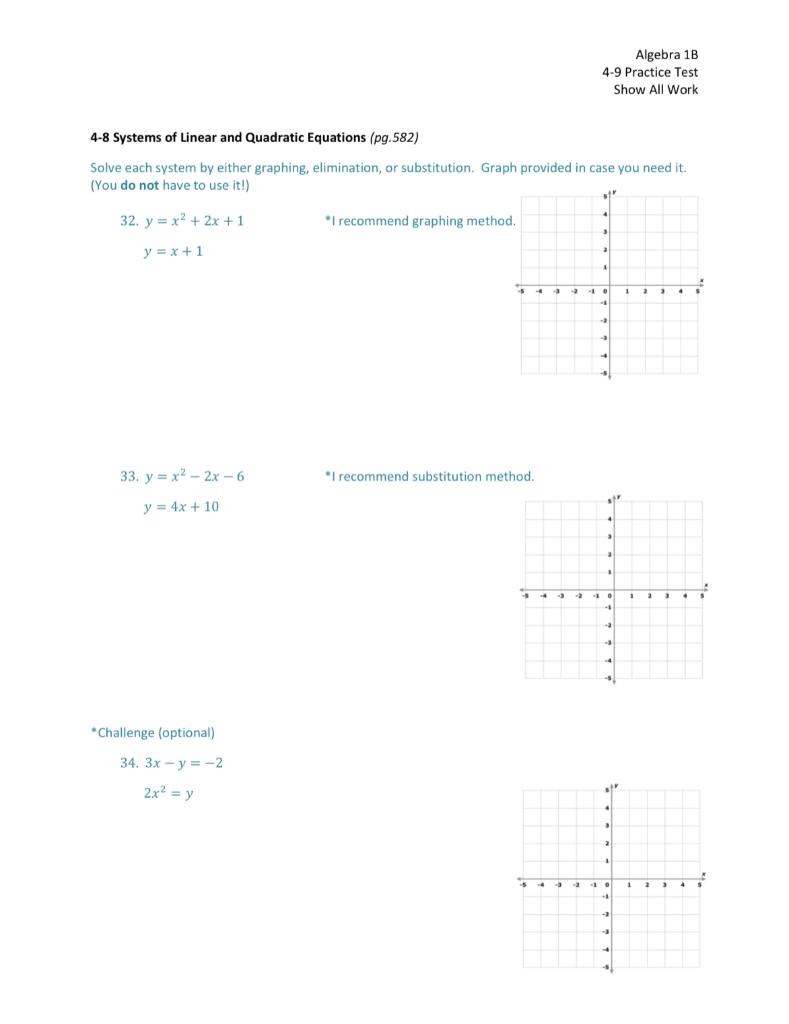 Algebra 1 Systems of Equations Review Worksheet: Mastering Simultaneous ... Algebra 1 Systems of Equations Review Worksheet: Mastering Simultaneous ...