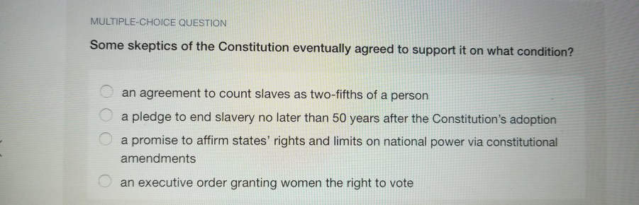 Solved MULTIPLE-CHOICE QUESTION Some skeptics of the | Chegg.com