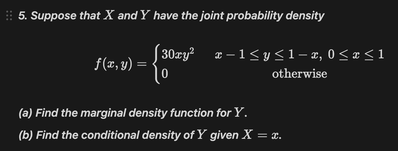 Solved 5. Suppose that X and Y have the joint probability | Chegg.com