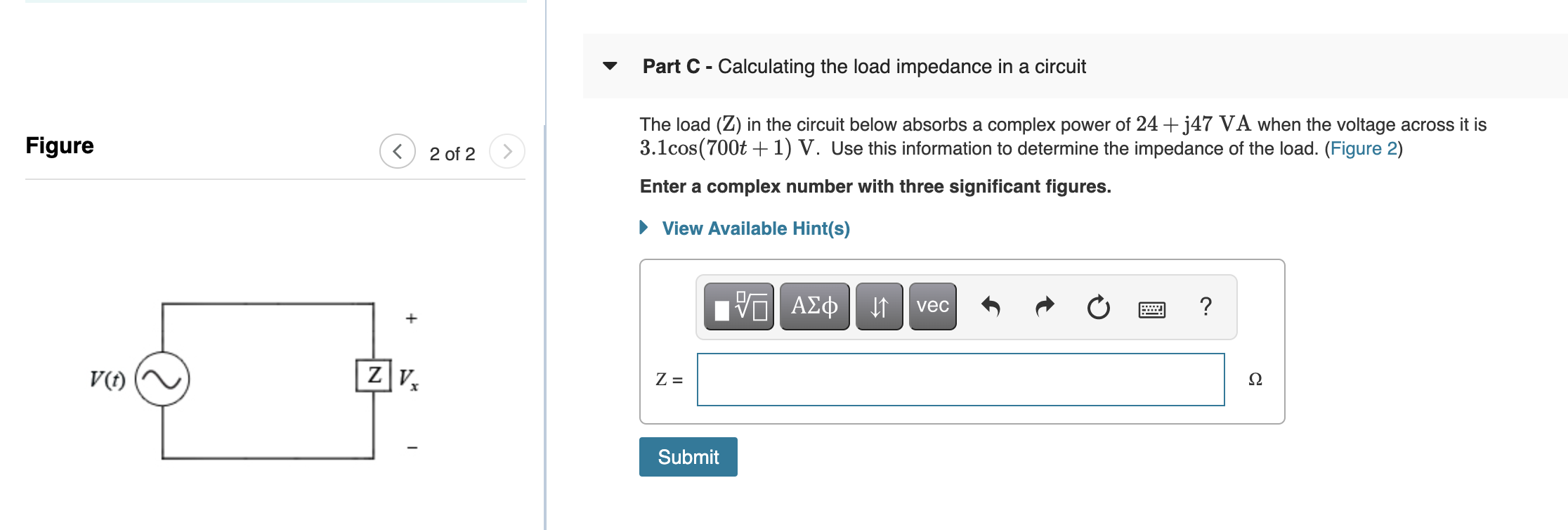 Solved rms Values and Power Calculations 11 of 12 I Review | | Chegg.com