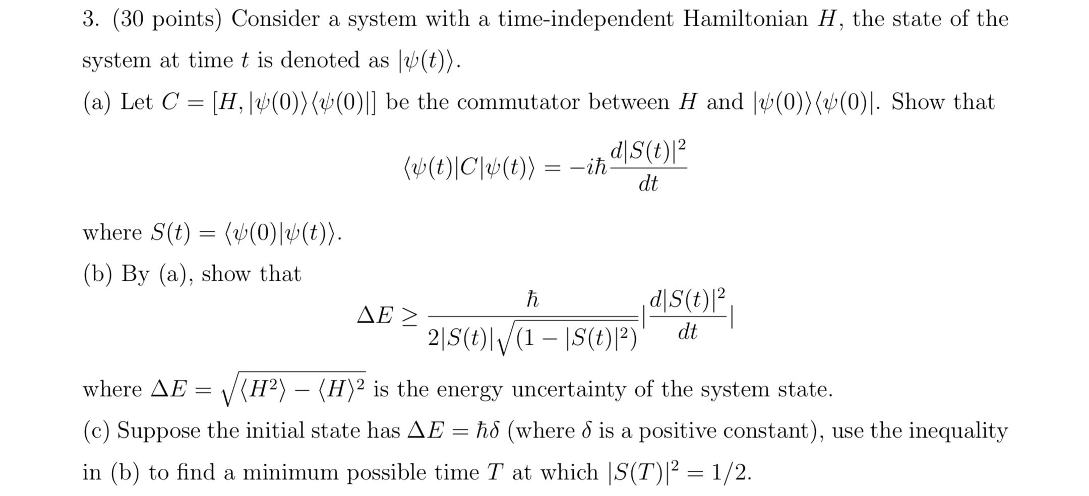3. (30 points) Consider a system with a | Chegg.com