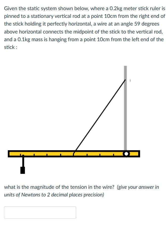 [Solved]: Given the static system shown below, where a 0.2