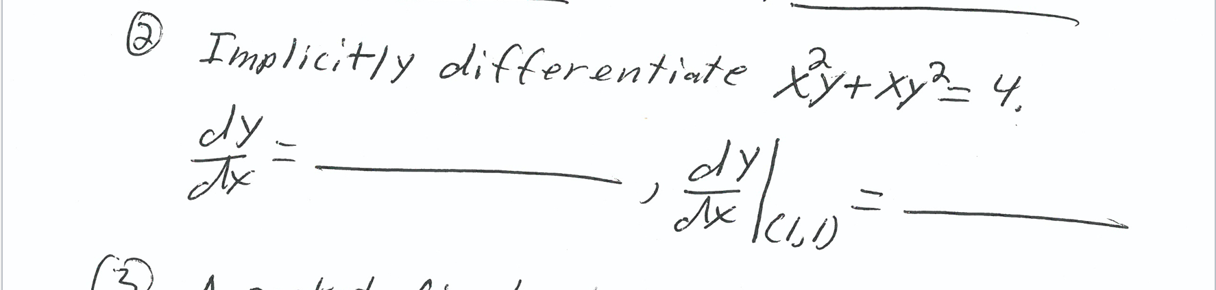 Solved ® Implicitly differentiate xy + xy2 4, تالار ------ - | Chegg.com