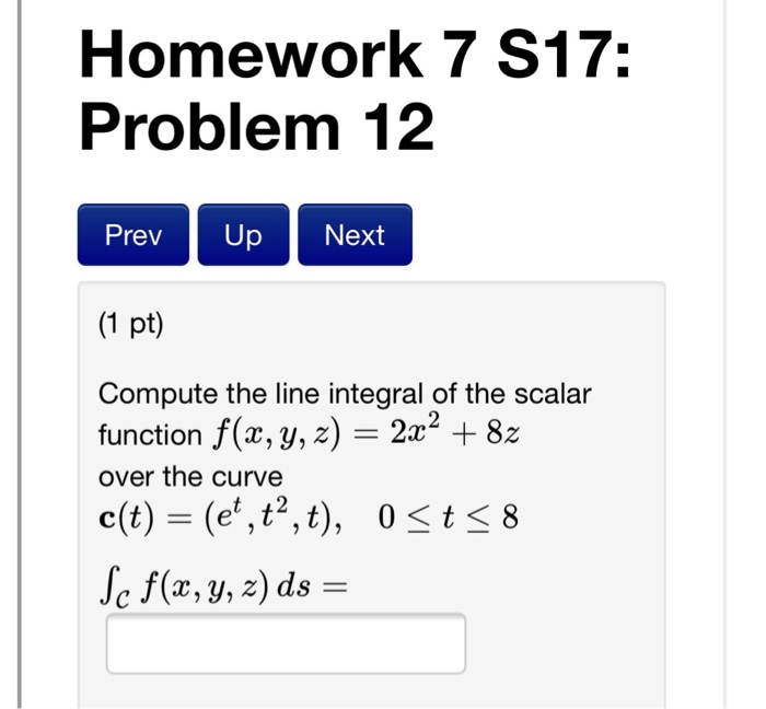 Solved Compute the line integral of the scalar function f(x, | Chegg.com