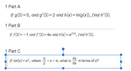 Solved 1111 (17/21) Please Answer All Parts A B and C and I | Chegg.com