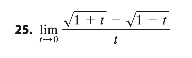 Solved 11-32 Evaluate the limit, if it exists. 1 – t V1 + | Chegg.com