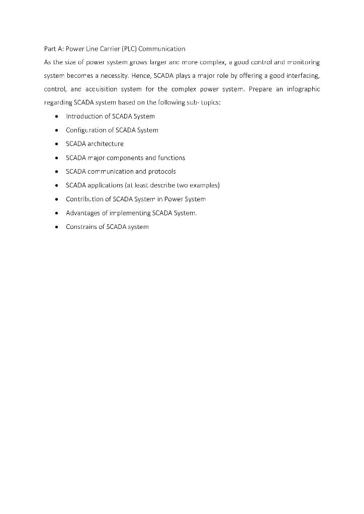 Solved Part A: Power Line Carrier (PLC) Communication As the | Chegg.com