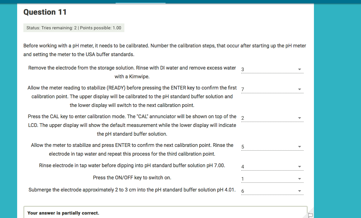 Solved Question 11 Status: Tries remaining: 2 Points | Chegg.com