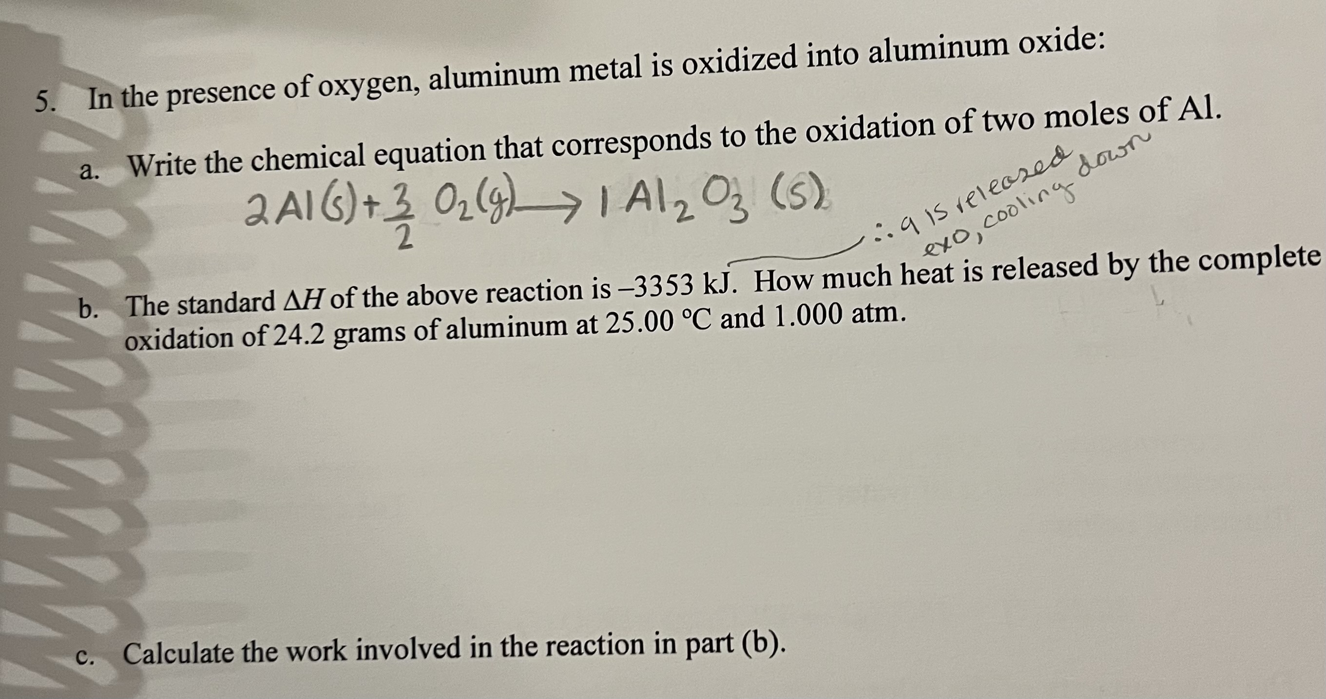 Solved the answer for b should be -1504 kJ, and the answer | Chegg.com