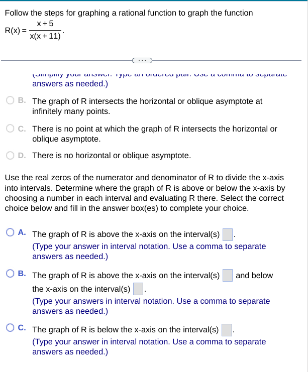 Solved Follow the steps for graphing a rational function to | Chegg.com