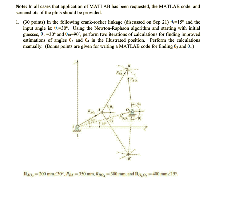 Solved Note: In all cases that application of MATLAB has | Chegg.com
