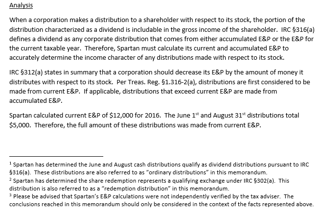 Directions: Create a Tax Research Memo based on the | Chegg.com