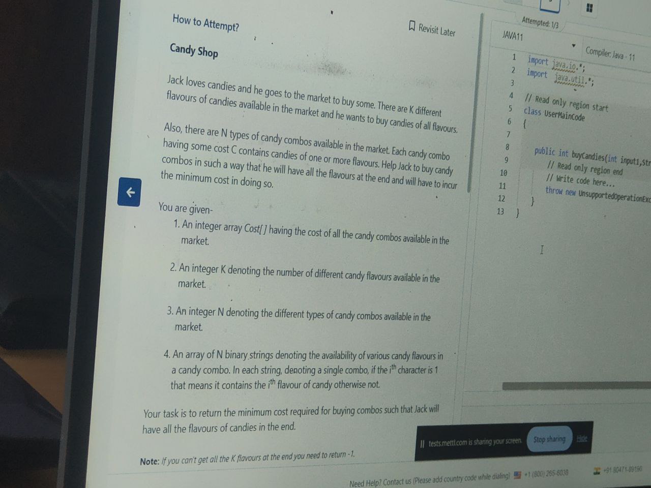 Solved Candy ShopJack loves candies and he goes to the | Chegg.com
