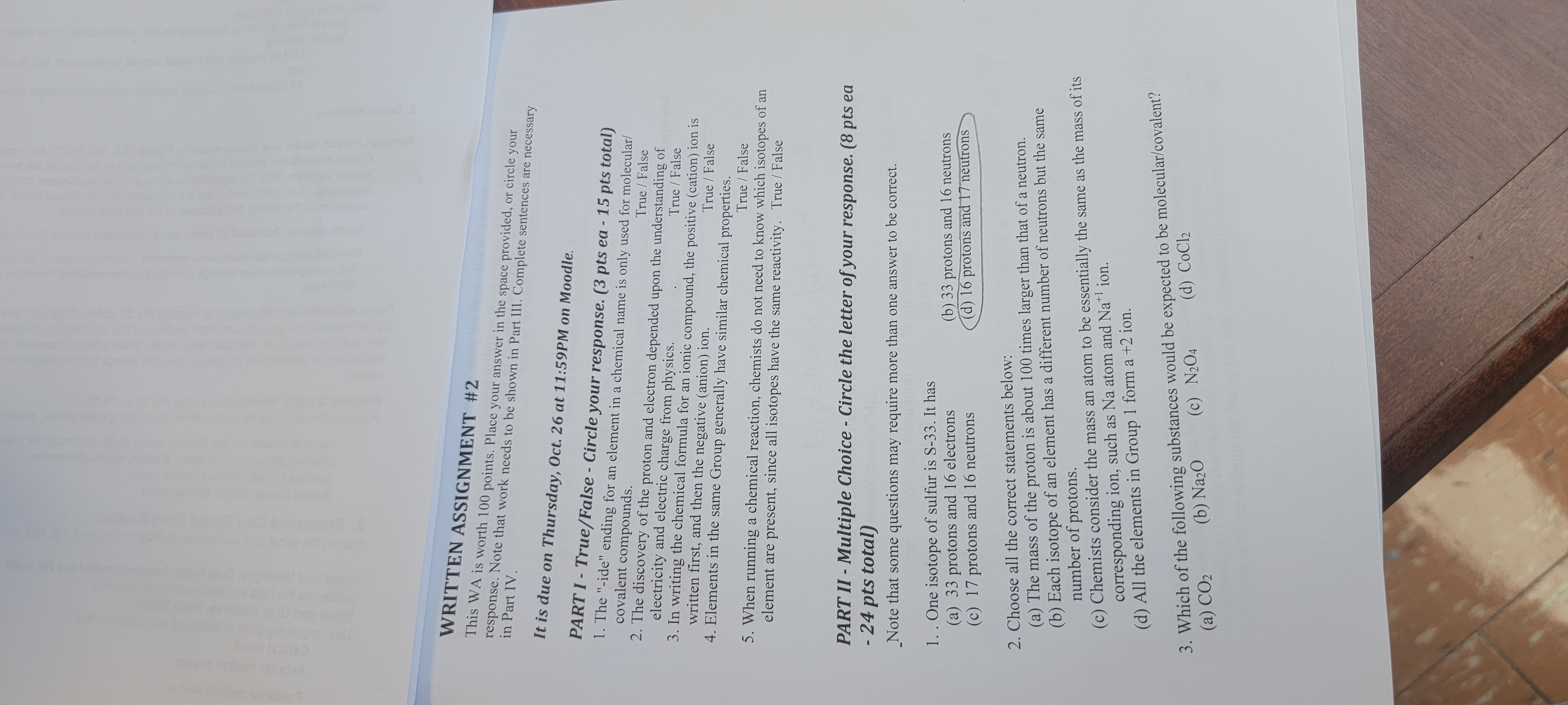 WRITTEN ASSIGNMENT #2 This WA is worth 100 points. | Chegg.com