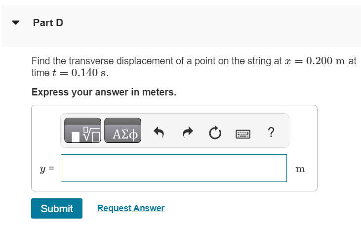 Solved Transverse waves on a string have wave speed 8.00 | Chegg.com