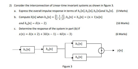 Solved 2) Consider the interconnection of Linear-time | Chegg.com