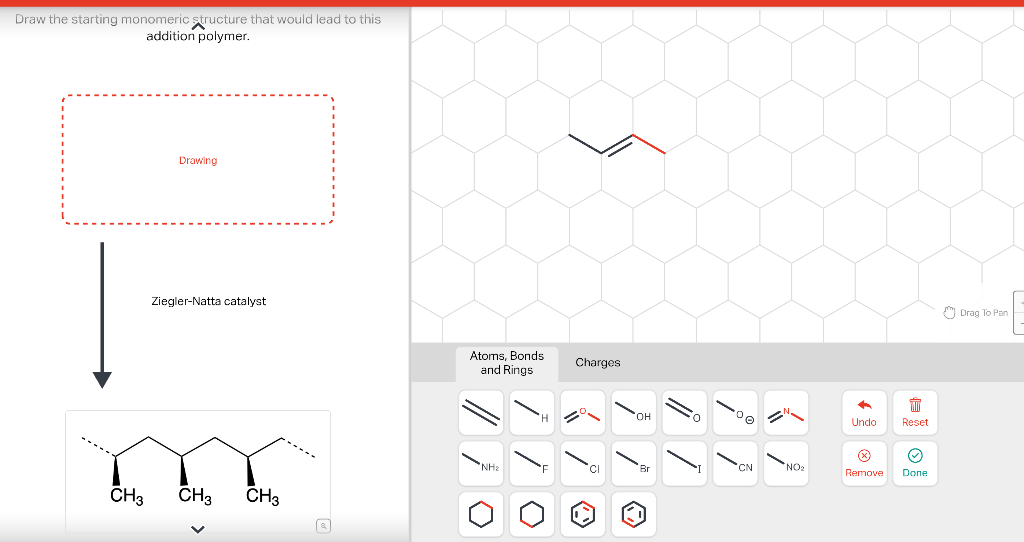 Draw the starting monomeric structure that would lead | Chegg.com