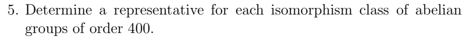 Solved 5. Determine a representative for each isomorphism | Chegg.com