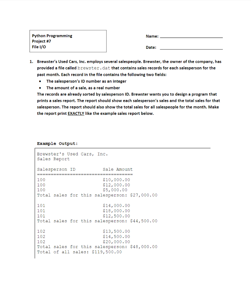 Solved I need help with Brewster dat project. I have gotten | Chegg.com