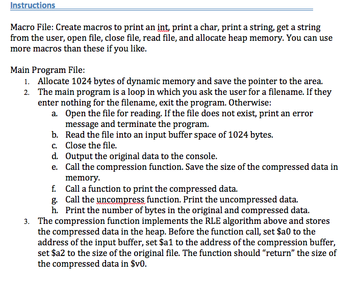 Instructions Macro File: Create macros to print an | Chegg.com
