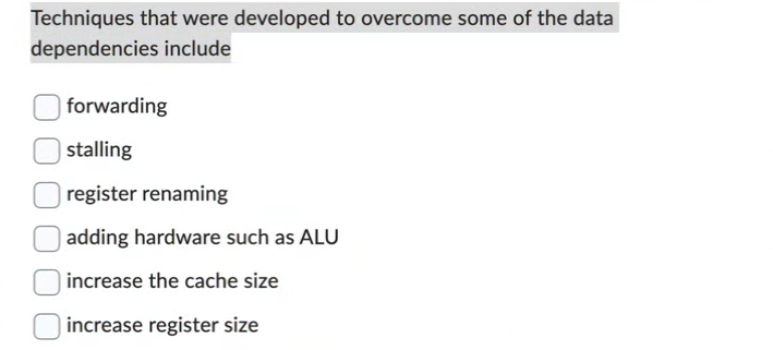 Solved Techniques that were developed to overcome some of | Chegg.com