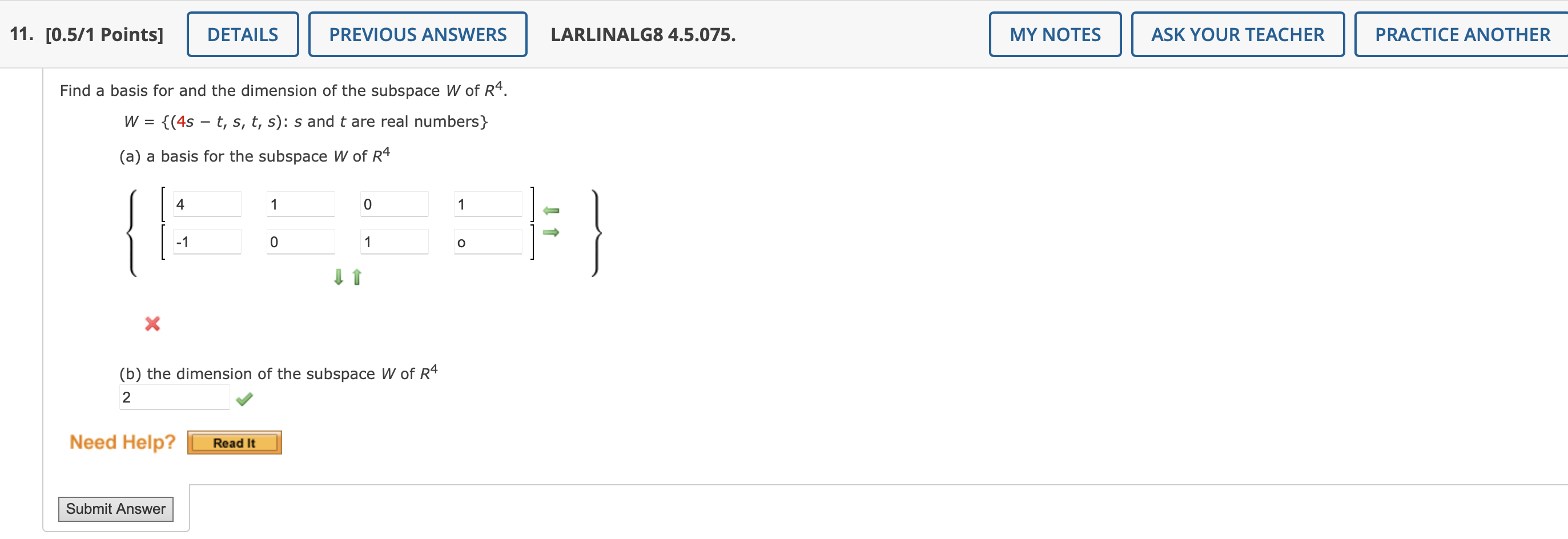 Solved Find a basis for and the dimension of the subspace W | Chegg.com Solved Find a basis for and the dimension of the subspace W | Chegg.com