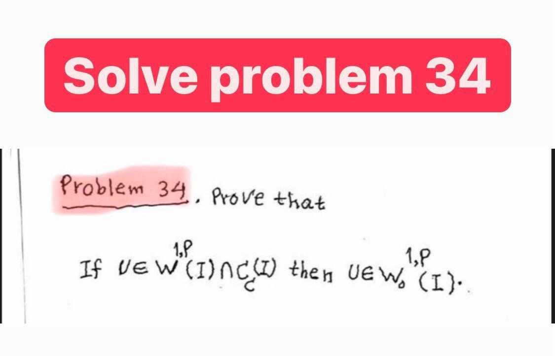Solved Solve Problem 34 Problem 34 Prove That 1 P 1 8 If