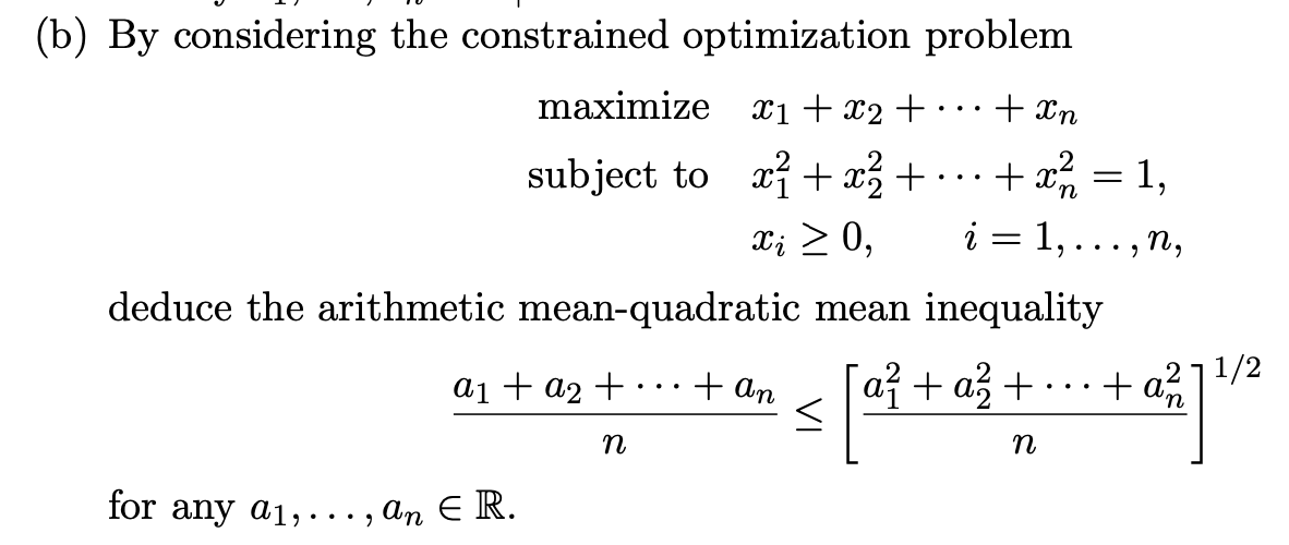 Solved b) By considering the constrained optimization | Chegg.com