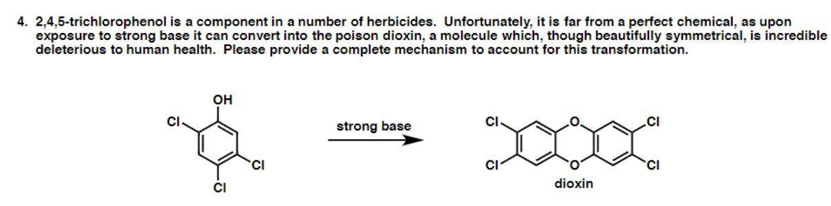 Solved 4. 2,4,5-trichlorophenol is a component in a number | Chegg.com